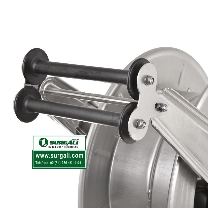 Enrollador Automático de Manguera Alta Presión INOX 20 Metros